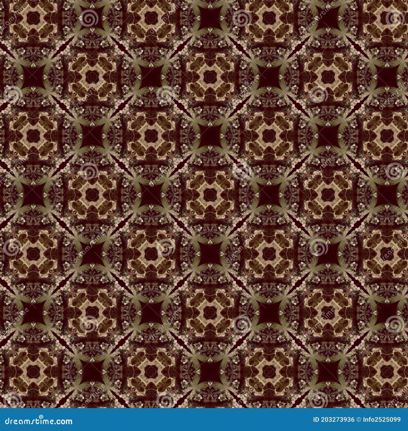 Design of Motive Pattern with Flowers, Stars and Abstract Form Inside ...