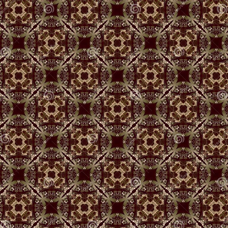 Design of Motive Pattern with Flowers, Stars and Abstract Form Inside ...