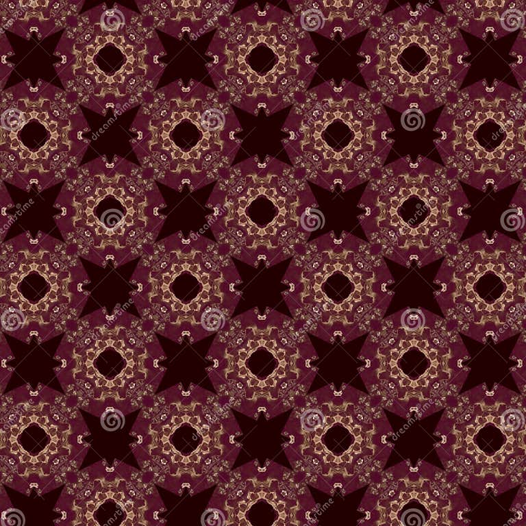 Design of Motive Pattern with Flowers, Stars and Abstract Form Inside ...