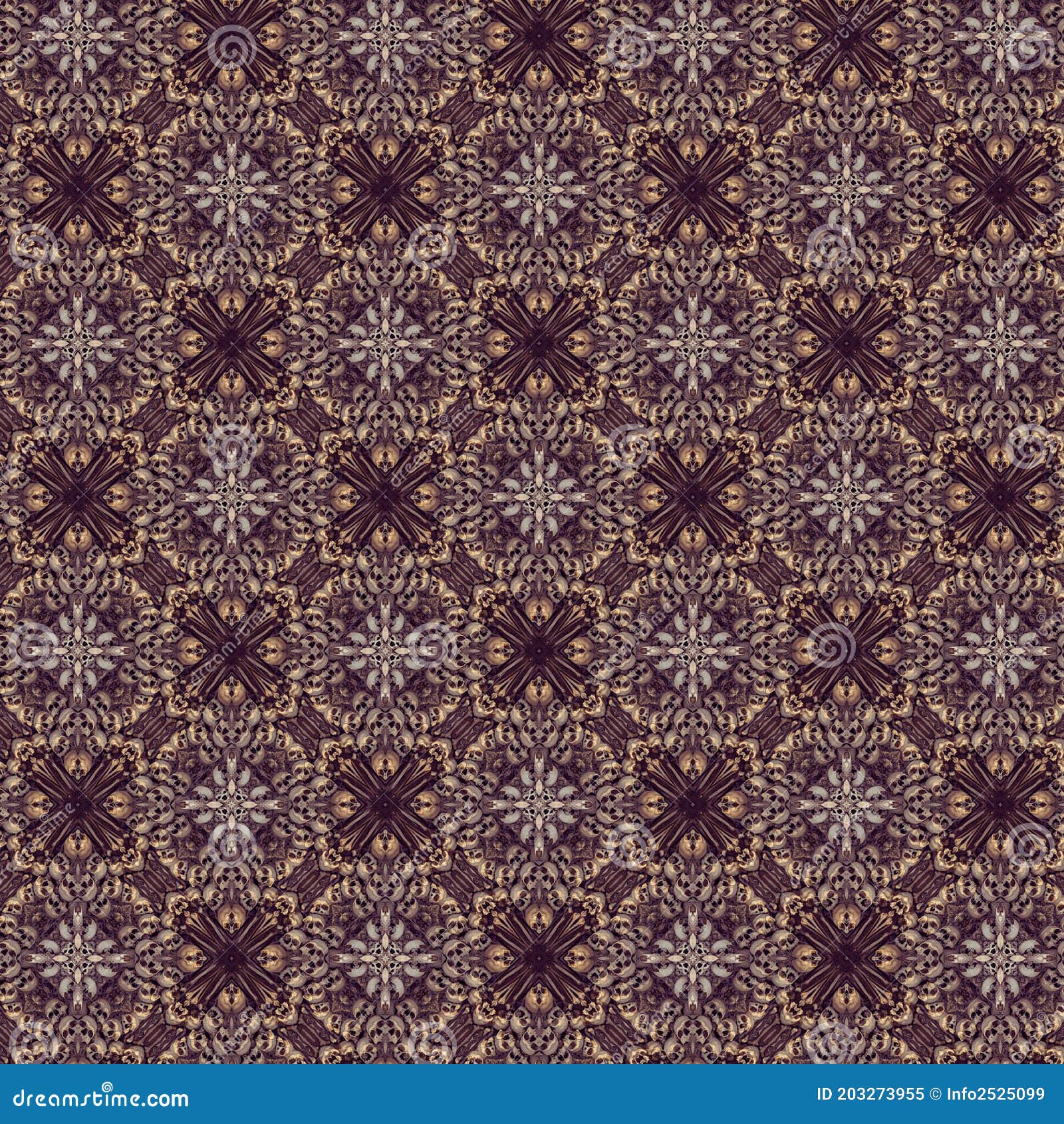 Design of Motive Pattern with Skulls, Stars and Abstract Form Inside ...