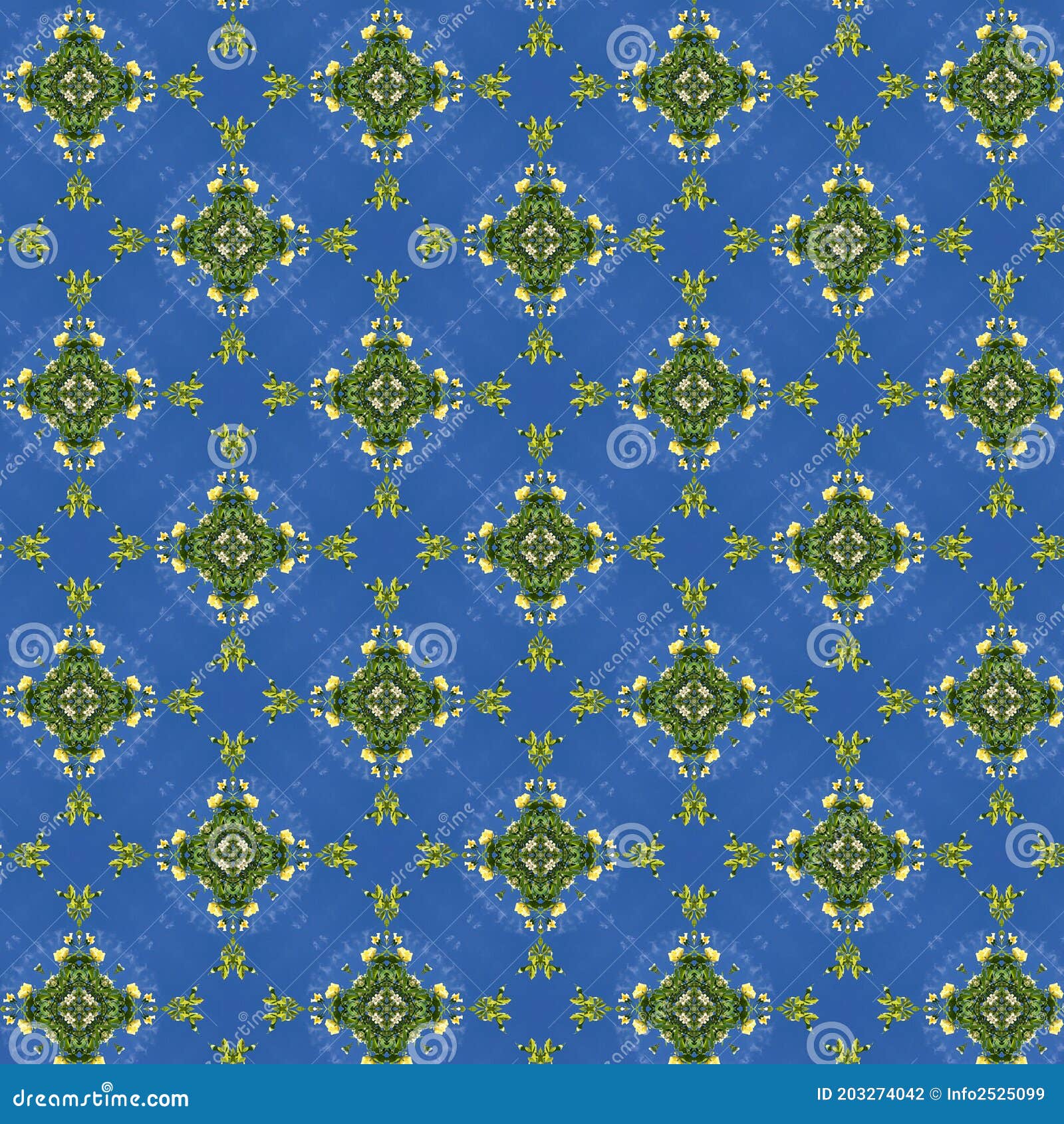 Design of Motive Pattern with Flowers, Stars and Abstract Form Inside ...