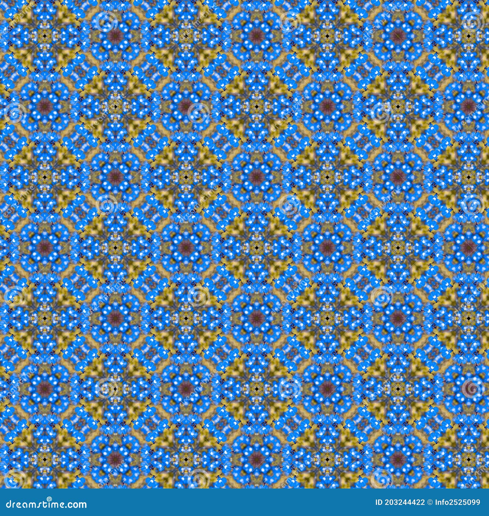 Design of Motive Pattern with Flowers, Stars and Abstract Form Inside ...