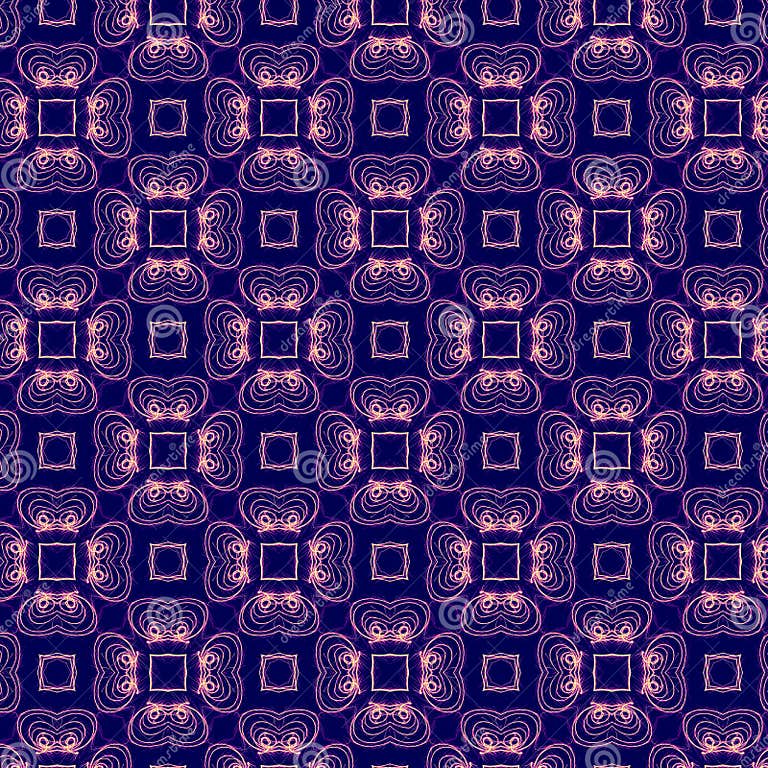 Design of Motive Pattern with Light Flowers, Stars and Abstract Form ...