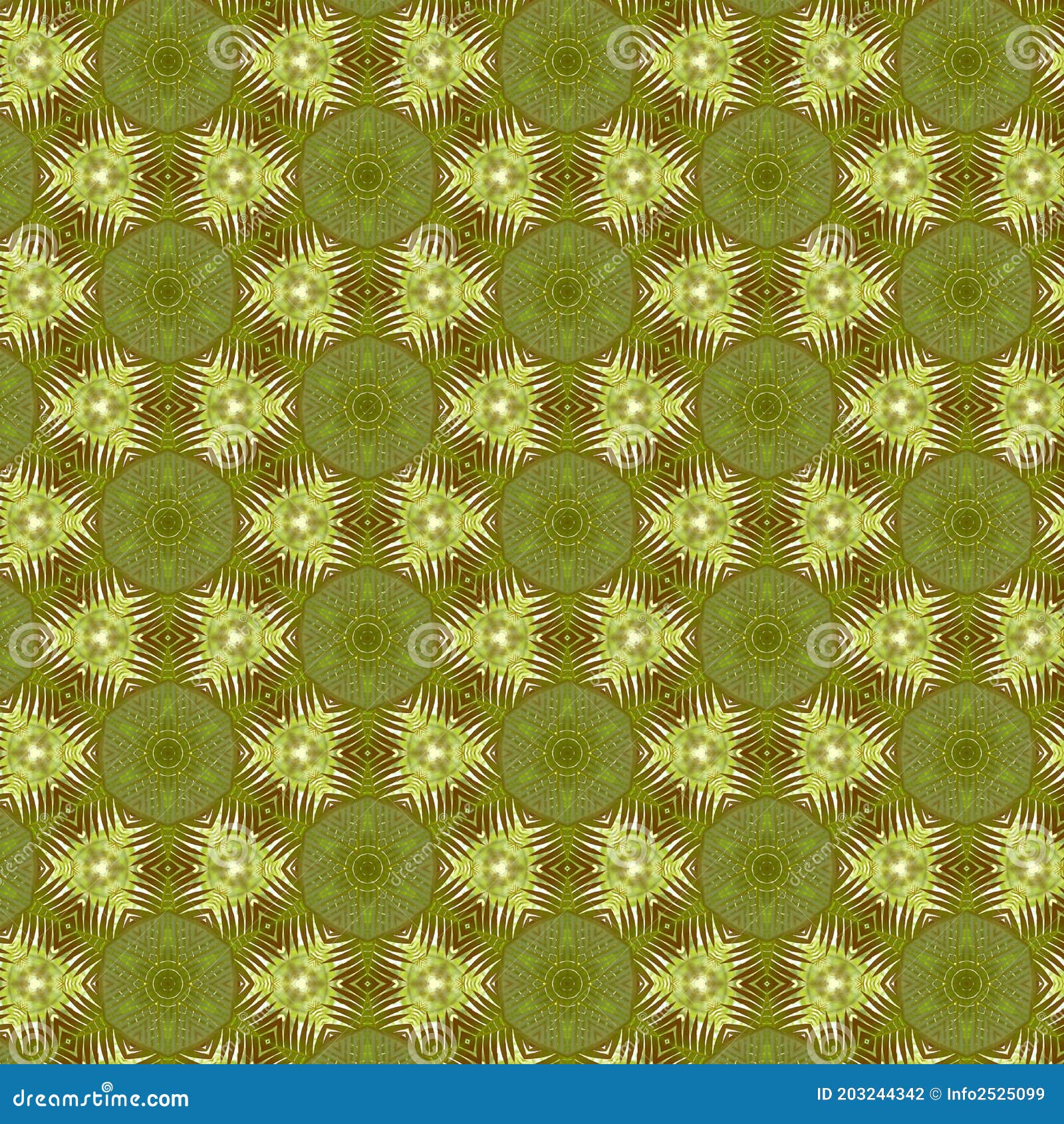 Design of Motive Pattern with Organic Flowers, Stars and Abstract Form ...