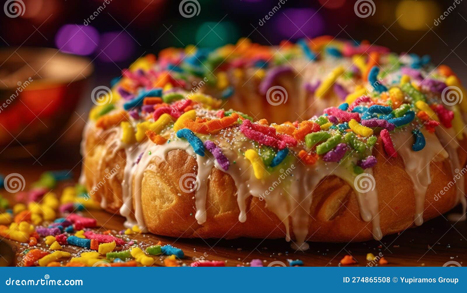 Multi Colored Dessert Plate with Baked Pastries and Candy Generative AI ...