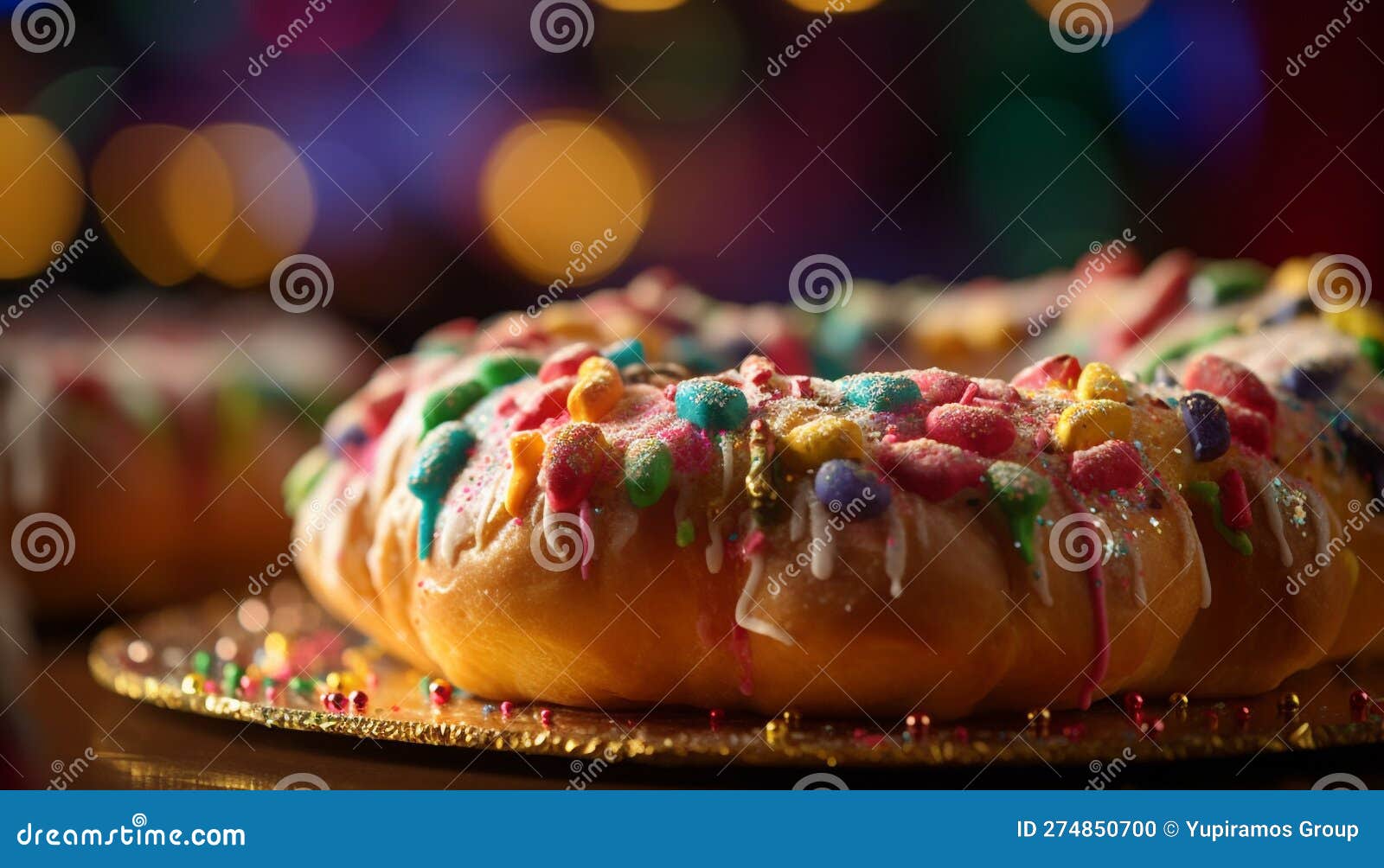 Multi Colored Dessert Table with Homemade Baked Goods Generative AI ...