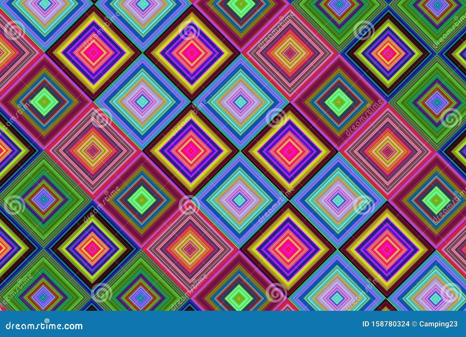 Multi-colored Diamond Pattern Background Stock Illustration ...