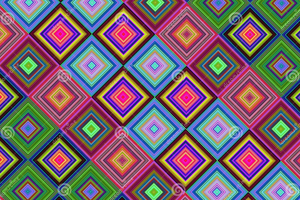 Multi-colored Diamond Pattern Background Stock Illustration ...