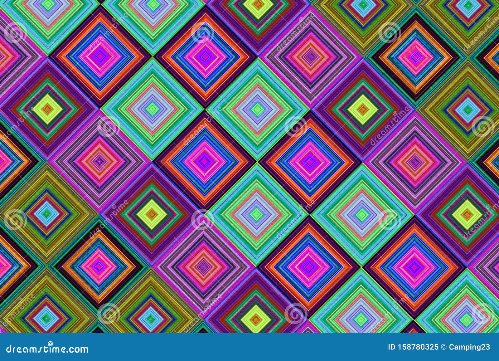 Multi-colored Diamond Pattern Background Stock Illustration ...