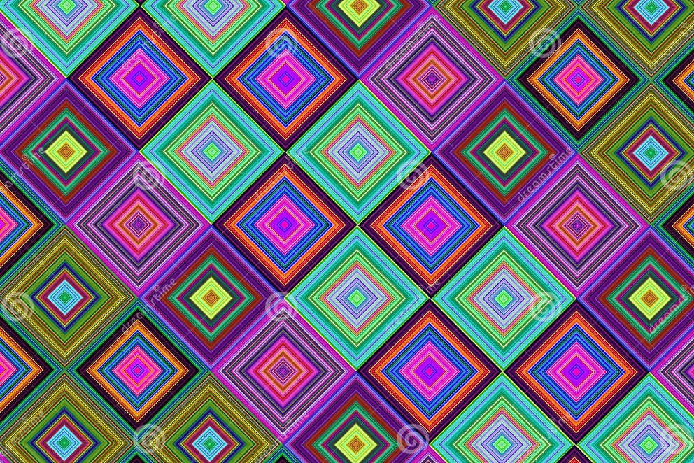 Multi-colored Diamond Pattern Background Stock Illustration ...