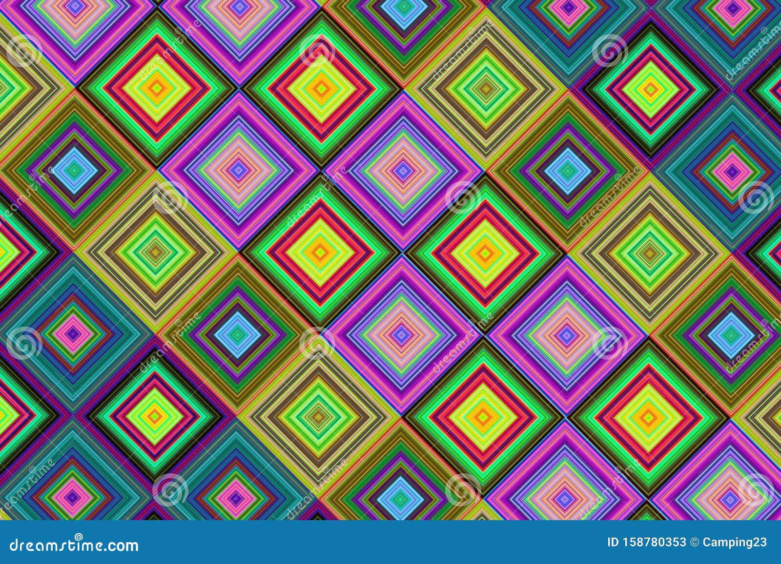 Multi-colored Diamond Pattern Background Stock Illustration ...