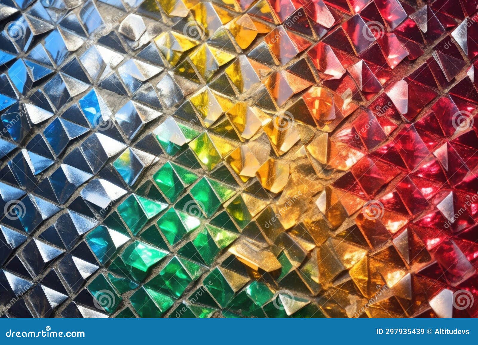 Multi-colored Diamond Plate Under Sunlight Stock Image - Image of ...