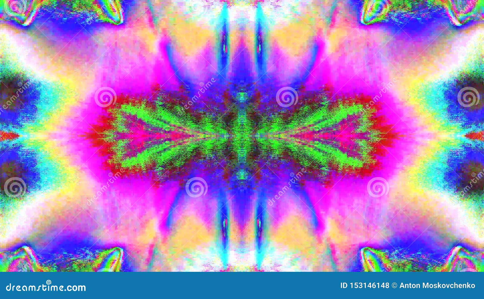 Multi-colored Distorted Flare Glittering Background. Stock Footage ...