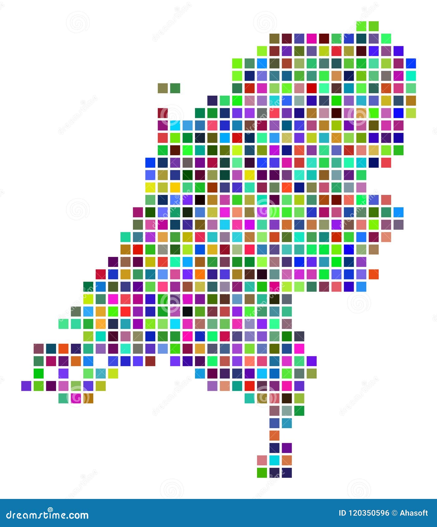 Multi Colored Dot Netherlands Map Stock Vector - Illustration of ...
