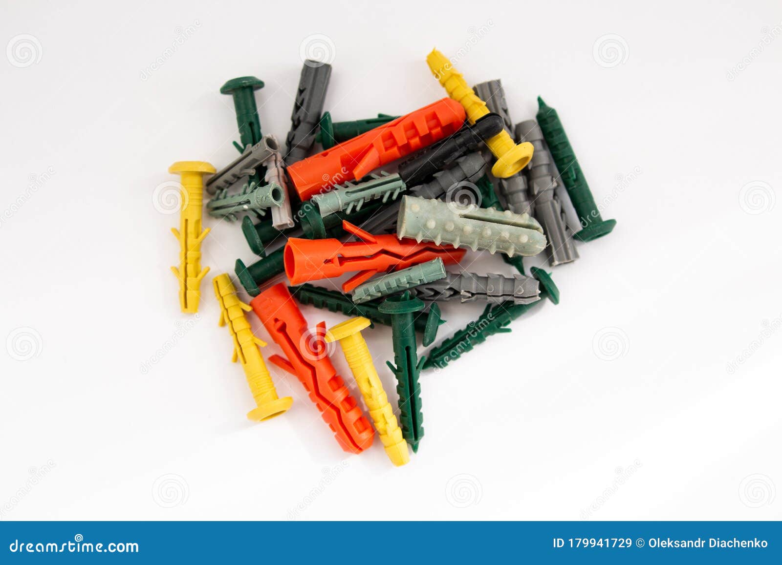 Multi-colored Dowels on a White Background Stock Image - Image of white ...