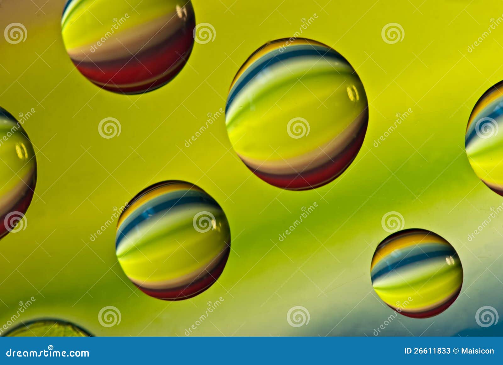 Multi-colored Drops Of Water. Stock Illustration - Illustration of ...