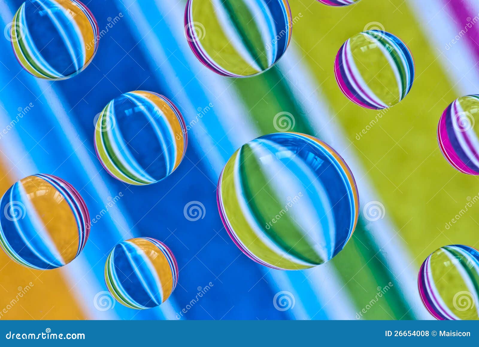 Multi-colored Drops of Water. Stock Illustration - Illustration of ...