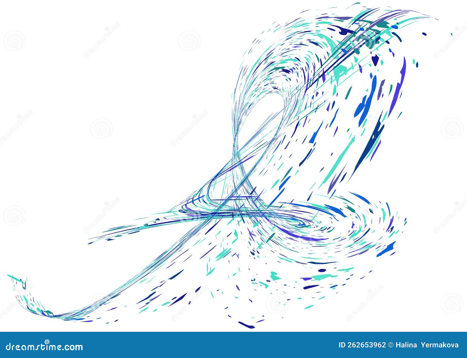 Multi-colored Dust Particles and Debris, Paint Splashes, Strokes are ...