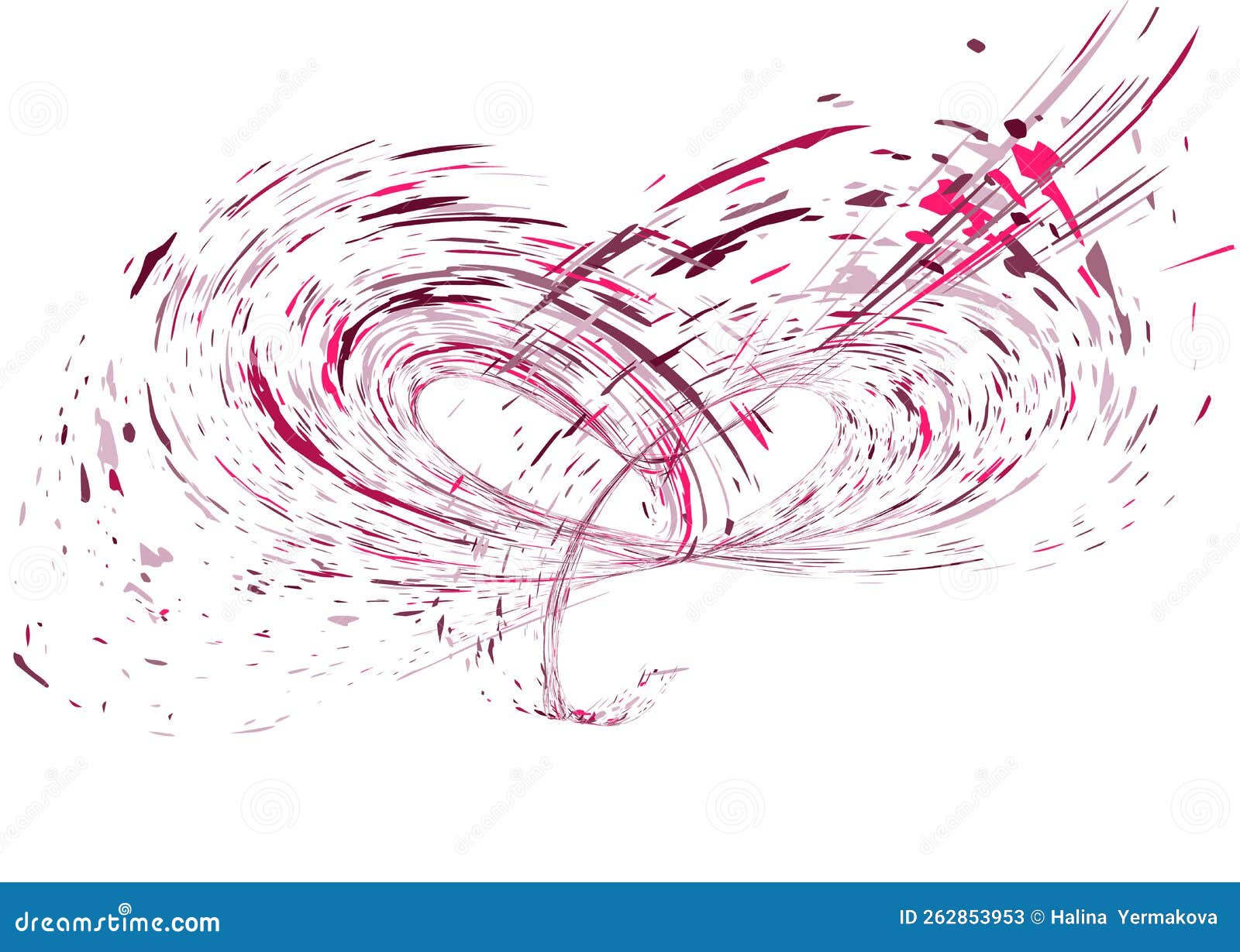 Multi-colored Dust Particles and Debris, Paint Splashes, Strokes are ...