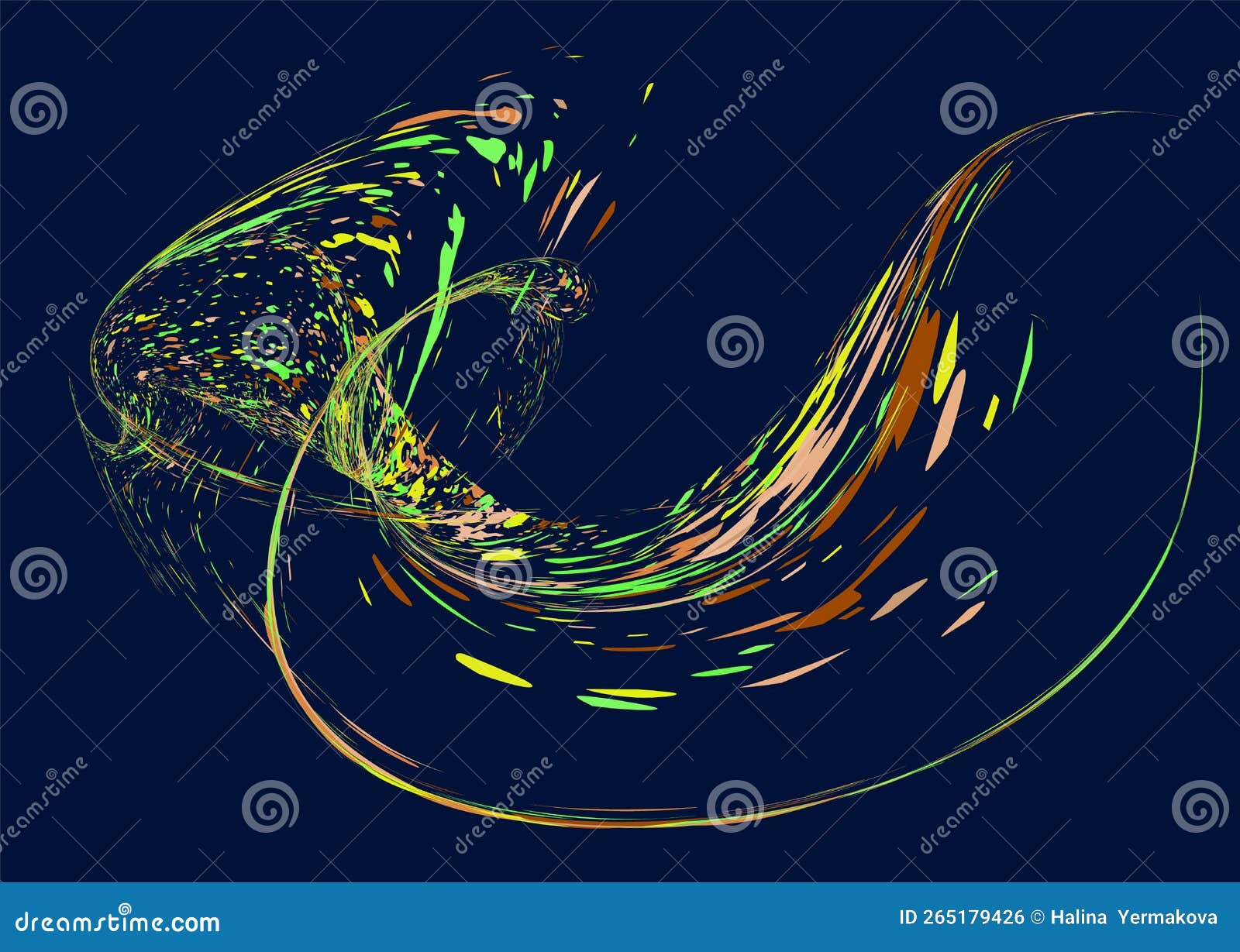 Multi-colored Dust Particles and Debris, Paint Splashes, Strokes are ...