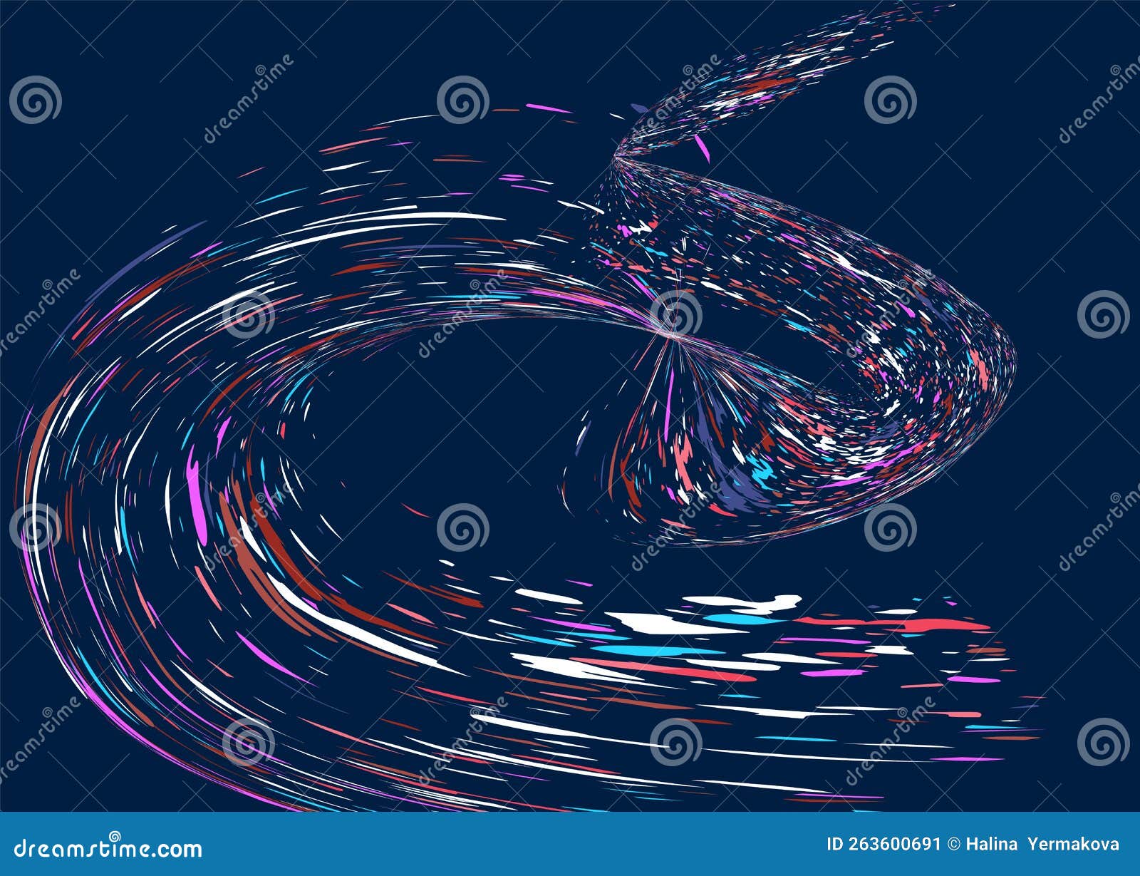 Multi-colored Dust Particles and Debris, Paint Splashes, Strokes are ...