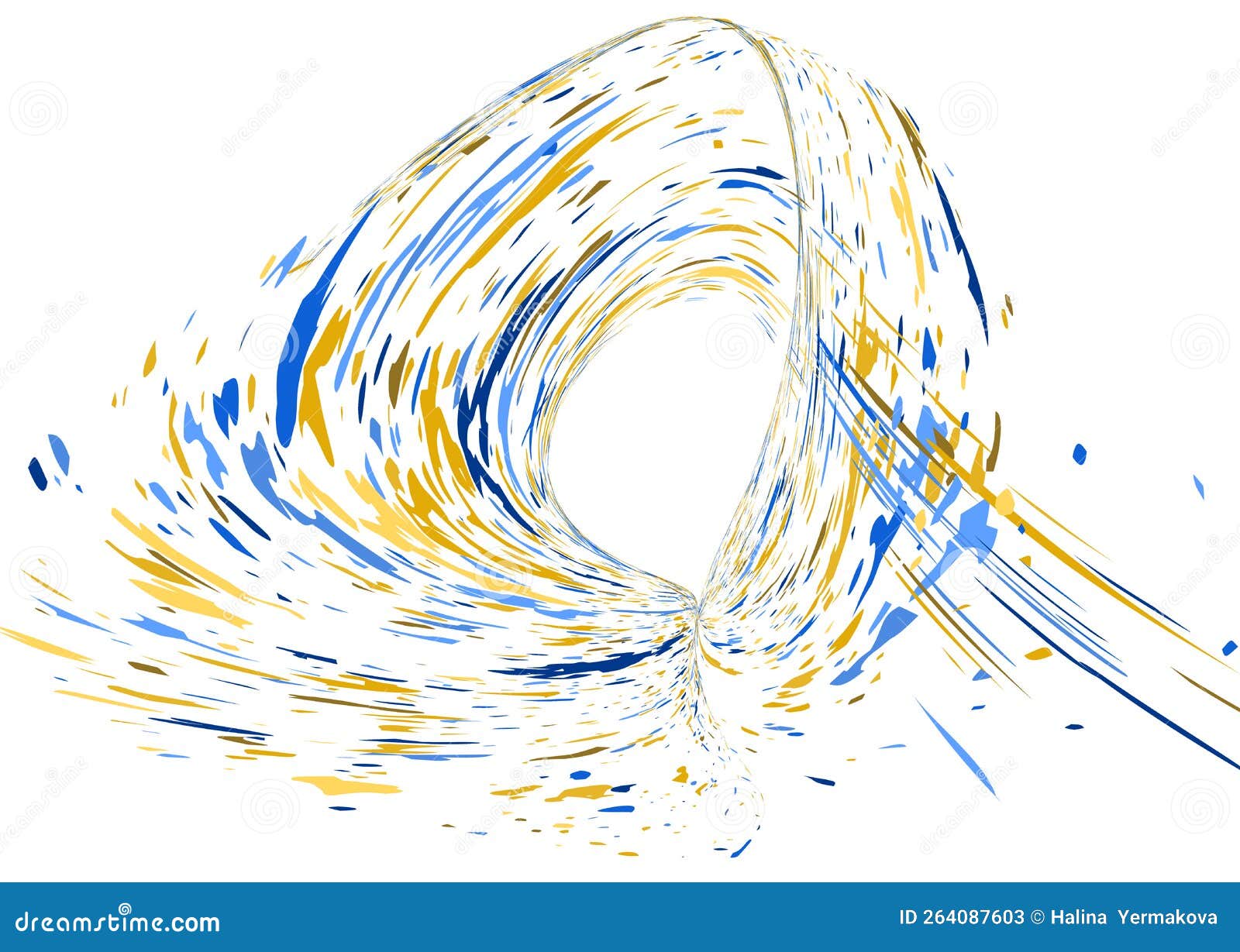 Multi-colored Dust Particles and Debris, Paint Splashes, Strokes are ...