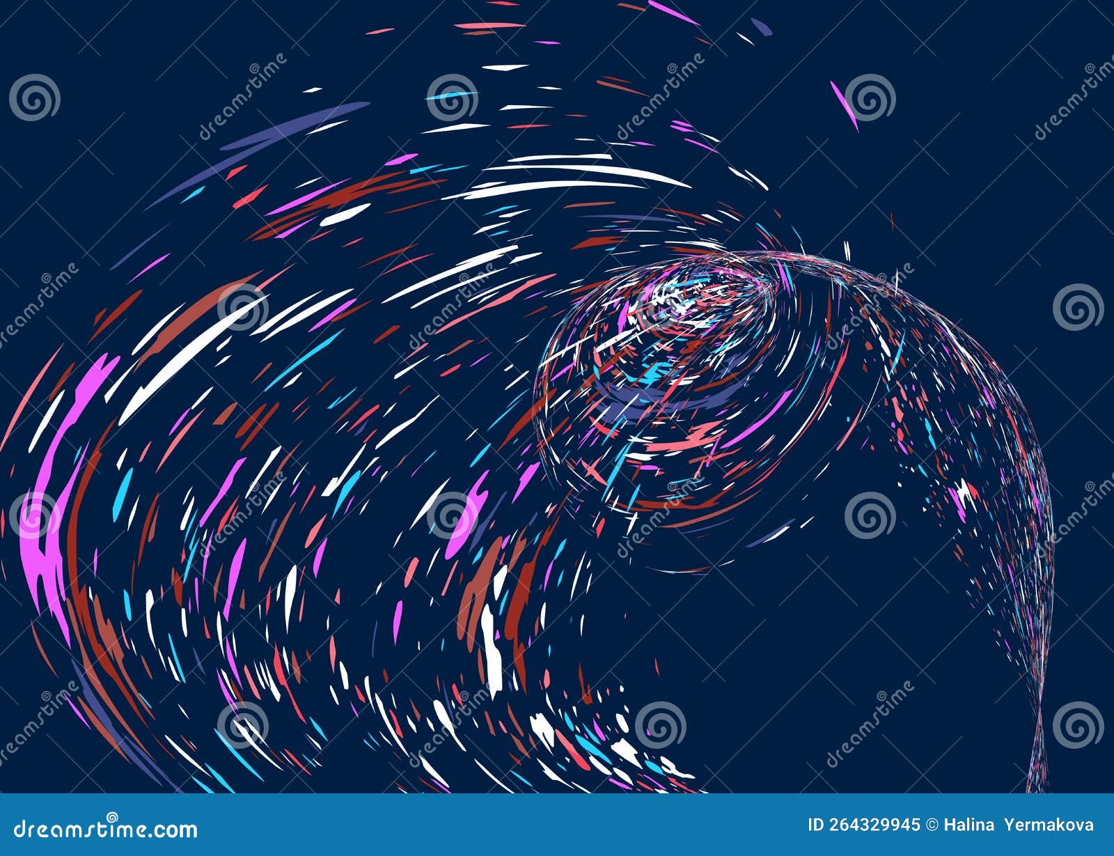 Multi-colored Dust Particles and Debris, Paint Splashes, Strokes are ...