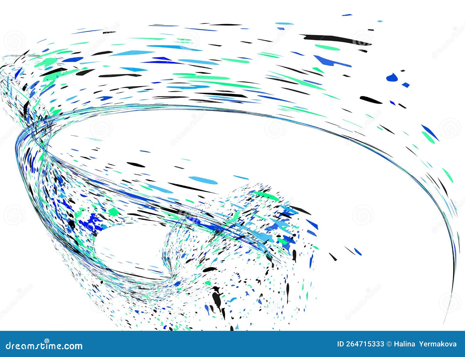 Multi-colored Dust Particles And Debris, Paint Splashes, Strokes Are ...