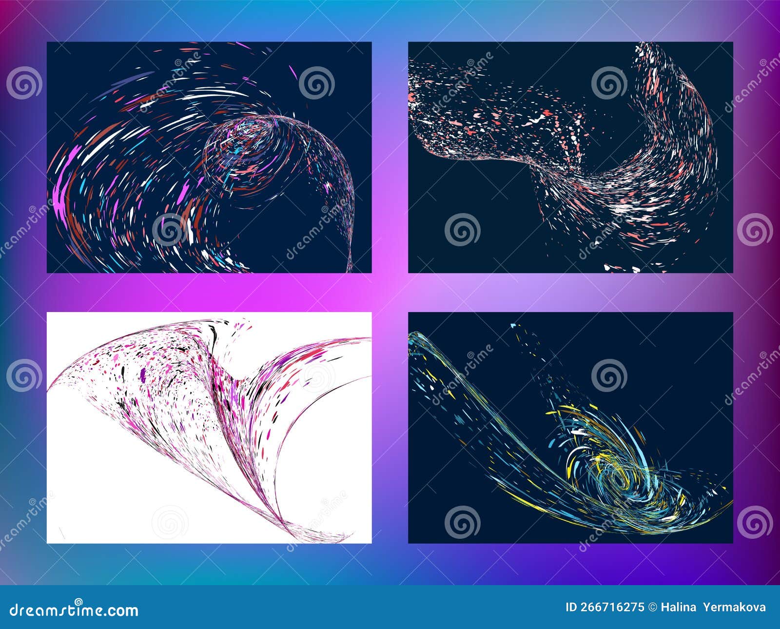 Multi-colored Dust Particles And Debris, Paint Splashes, Strokes Are ...