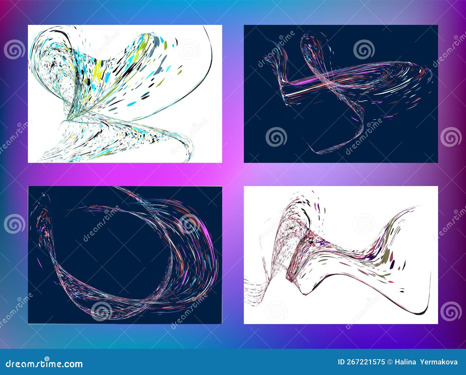 Multi-colored Dust Particles And Debris, Paint Splashes, Strokes Are ...