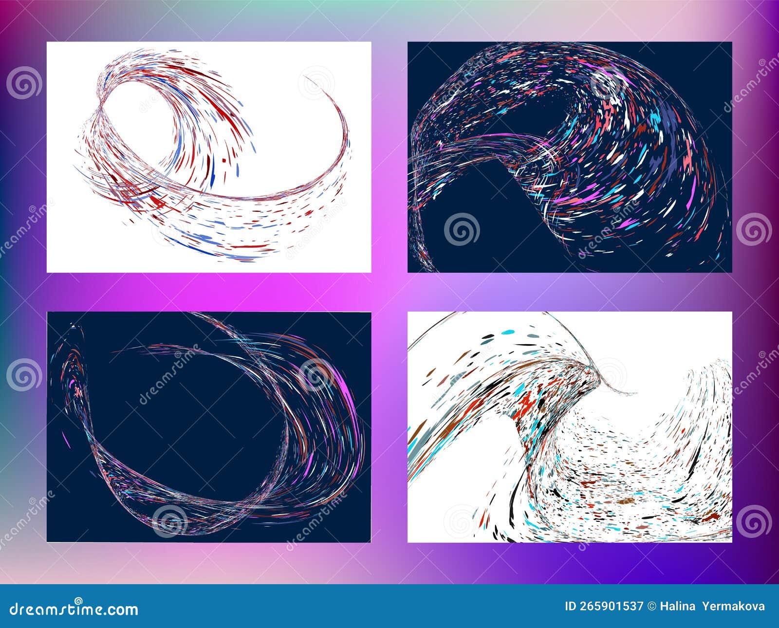 Multi-colored Dust Particles And Debris, Paint Splashes, Strokes Are ...