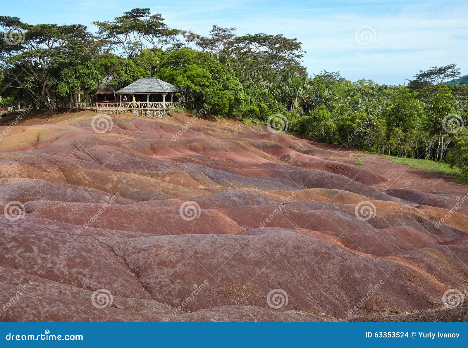 Multi-colored Earth, Mauritius Stock Photo - Image of earth, forest ...