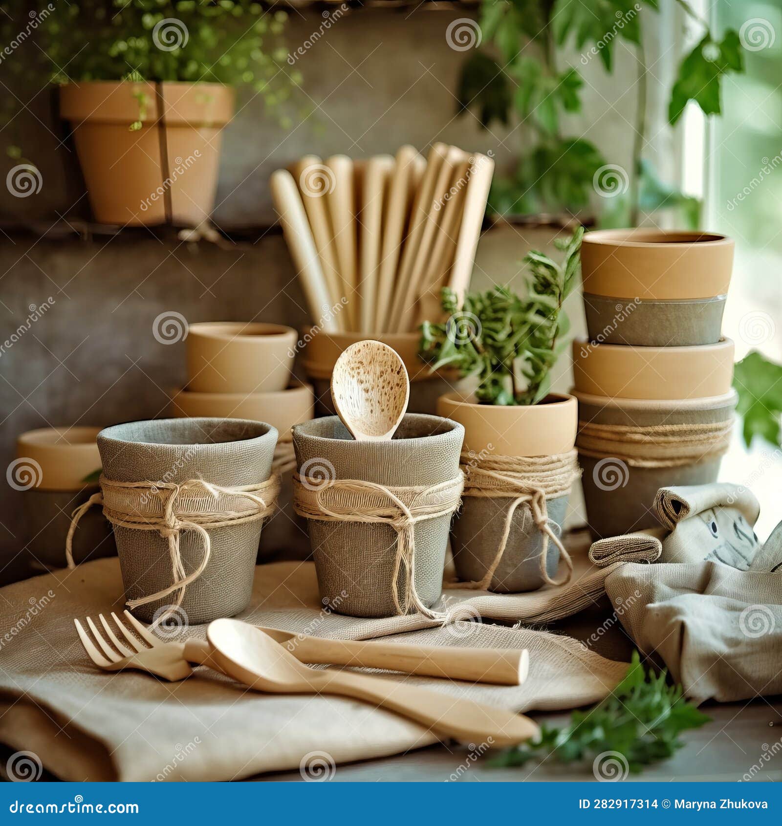 Multi-colored Earthenware, Decorative Plate Set for Food. Eco-friendly ...