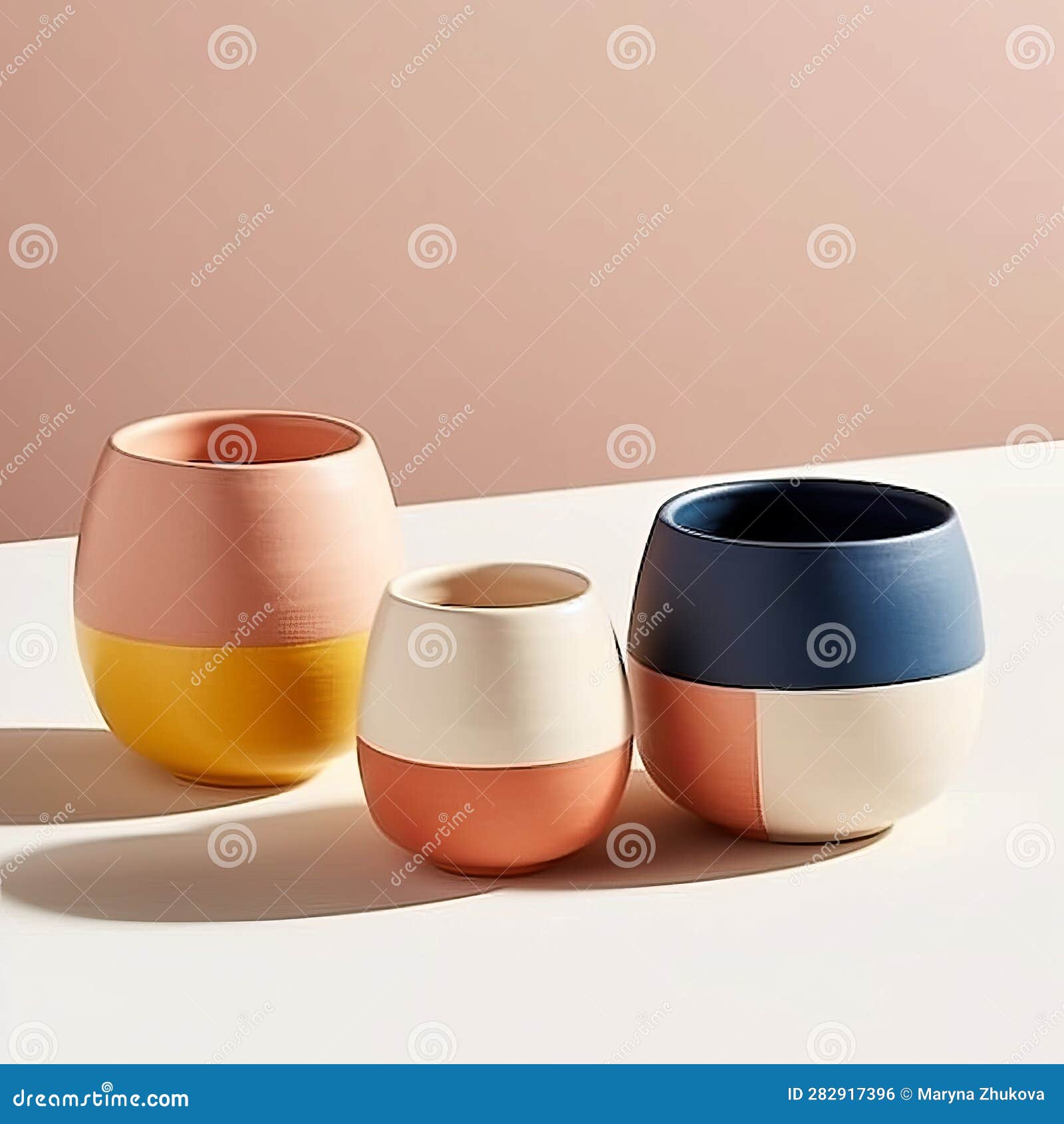 Multi-colored Earthenware, Decorative Plate Set for Food. Eco-friendly ...