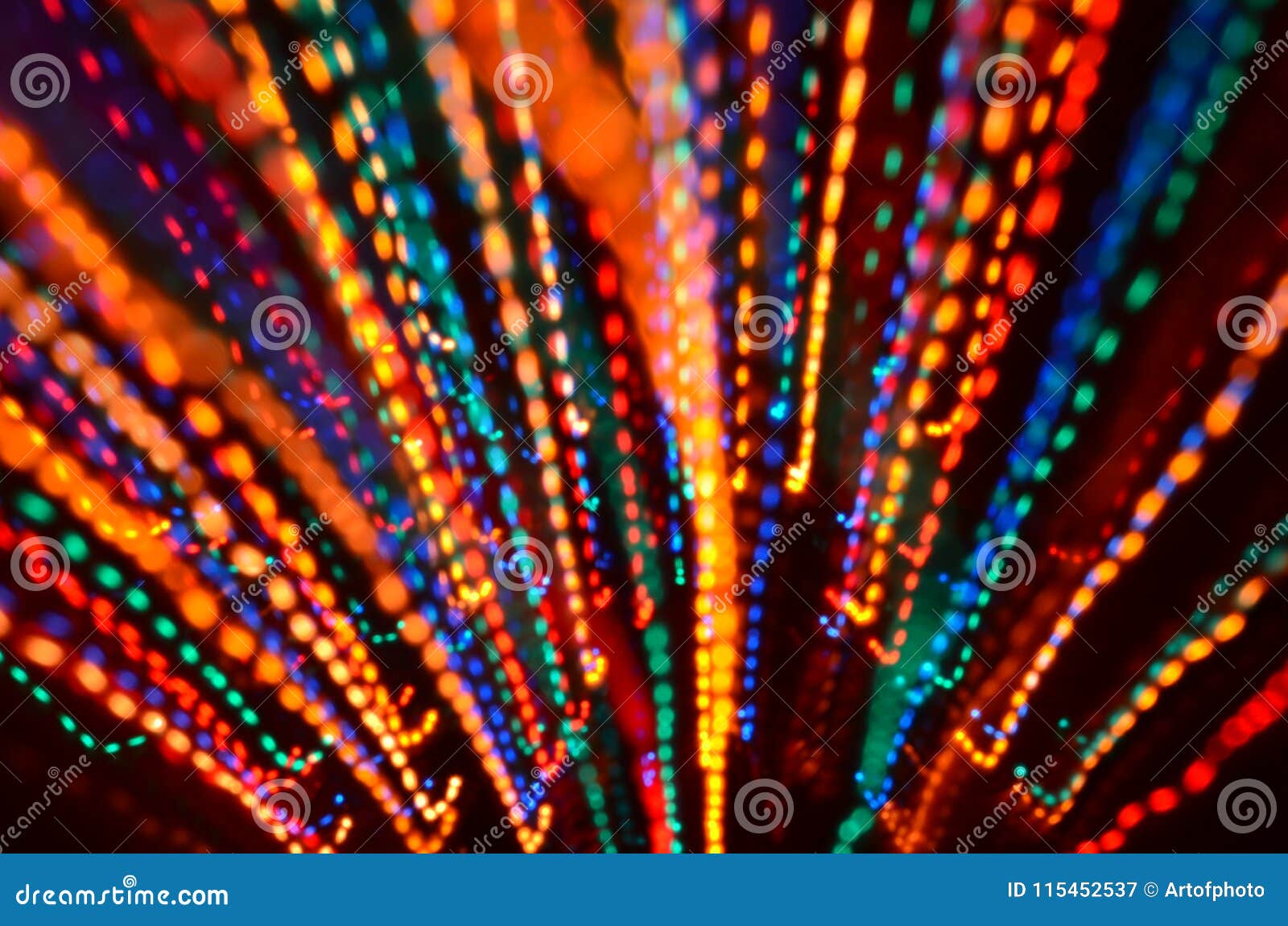 Multi-colored Explosion of Lights. Stock Image - Image of glowing ...