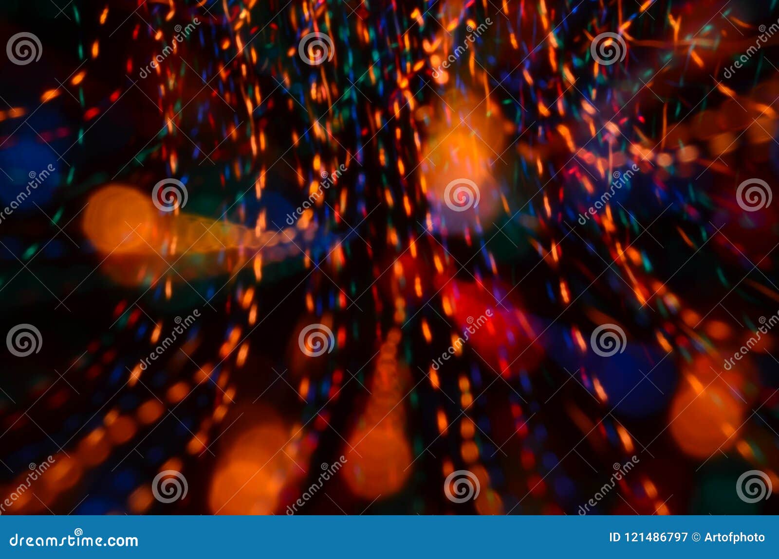 Multi-colored Explosion of Lights. Stock Image - Image of background ...