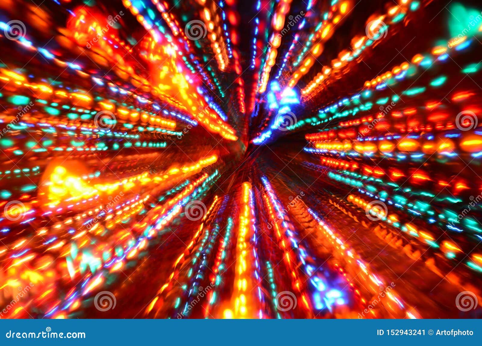 Multi-colored Explosion of Lights on Dark Background Stock Image ...
