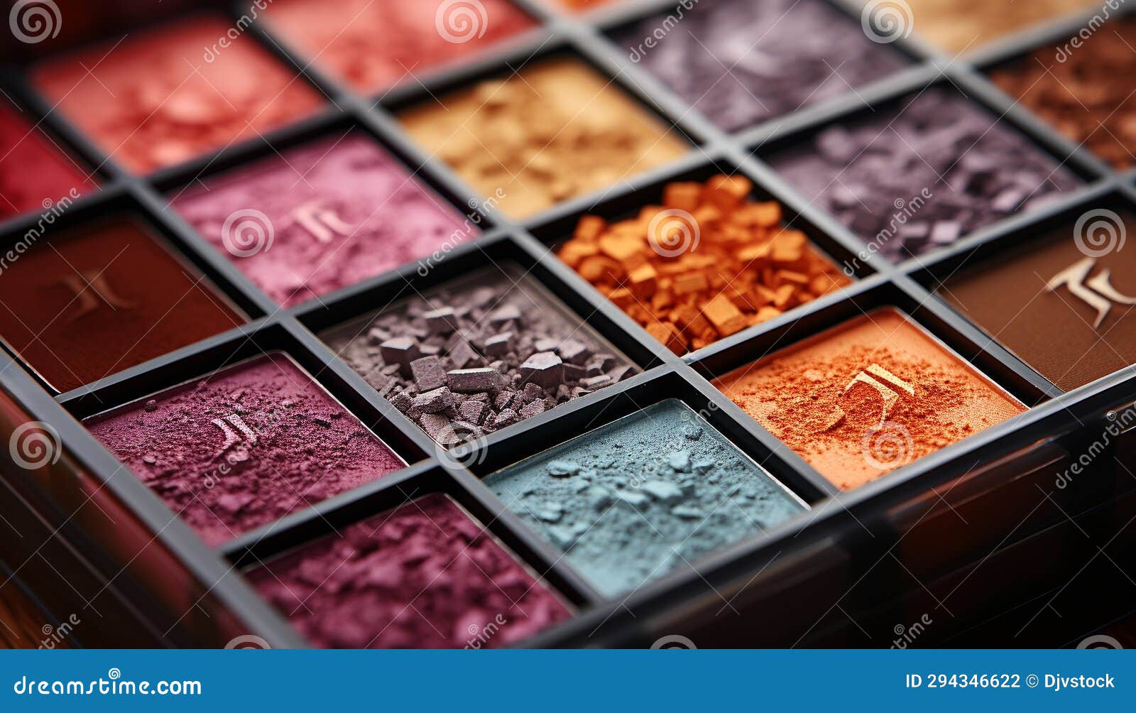 Multi Colored Eyeshadow Palette, a Vibrant Collection of Beauty ...