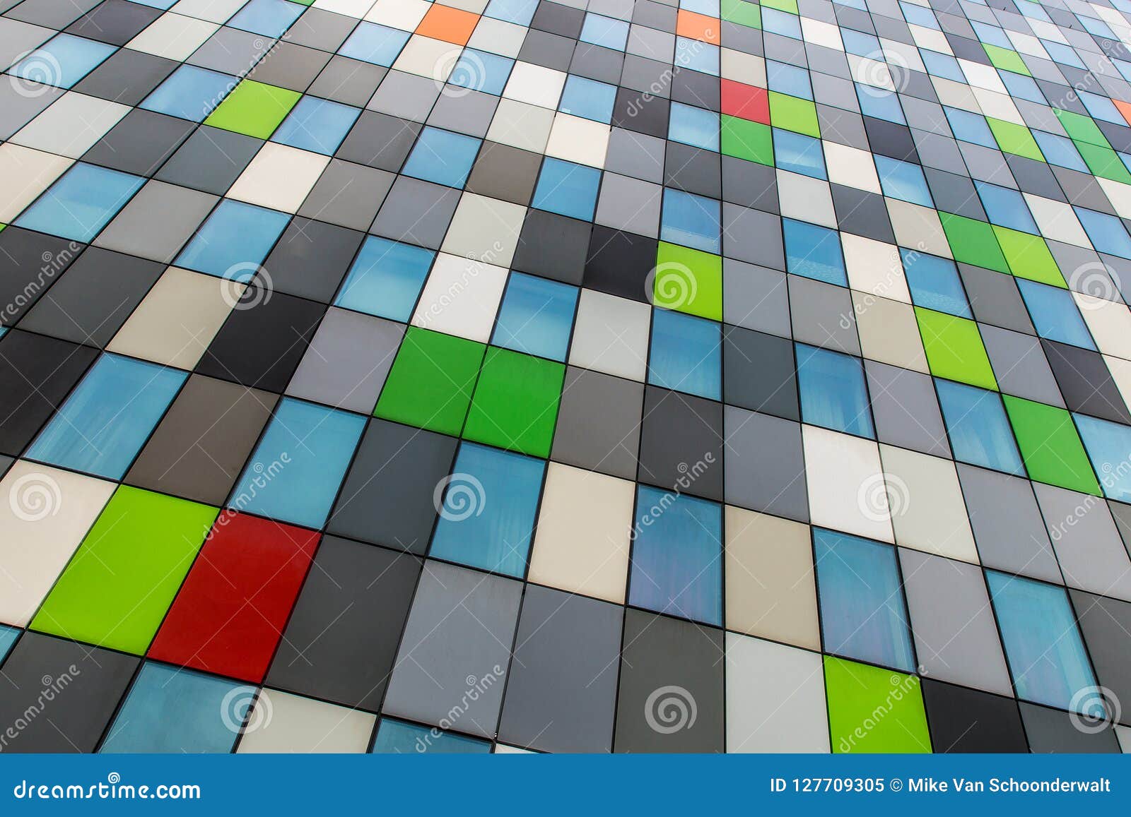 Multi colored facade stock image. Image of facade, architecture - 127709305