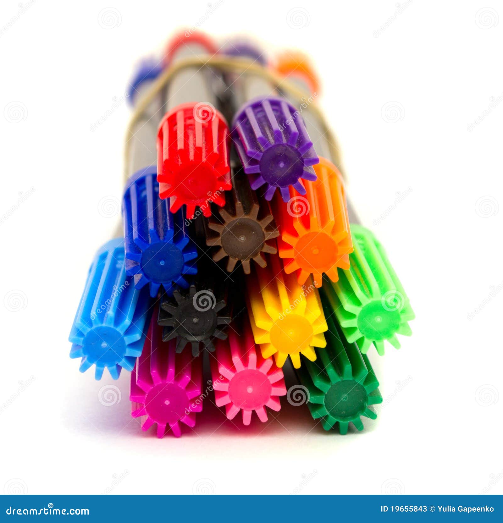 Multi-colored Felt-tip Pens Stock Image - Image of colour, closeup ...
