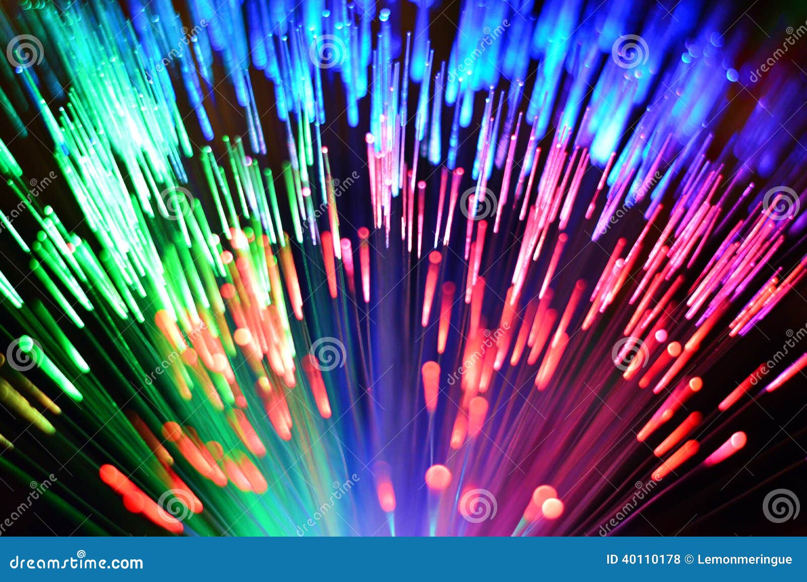 Multi-colored Fibre Optic Rainbow 2 Stock Photo - Image of fibreoptics ...