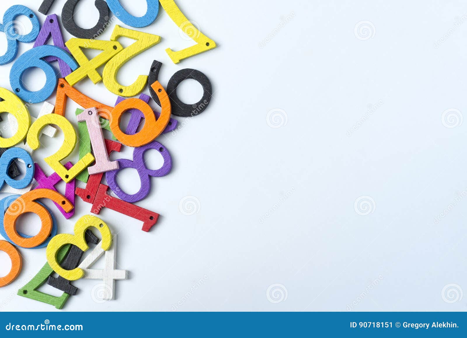Multi-colored Figures on a White Background. Stock Image - Image of ...