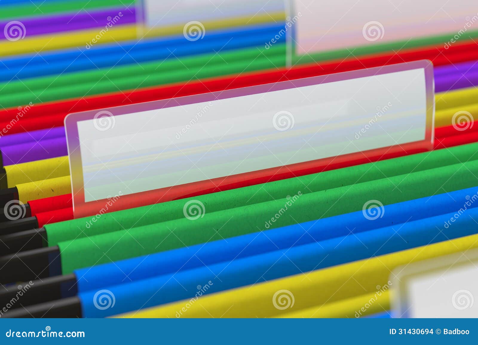 Multi colored File Folders stock illustration. Illustration of ...
