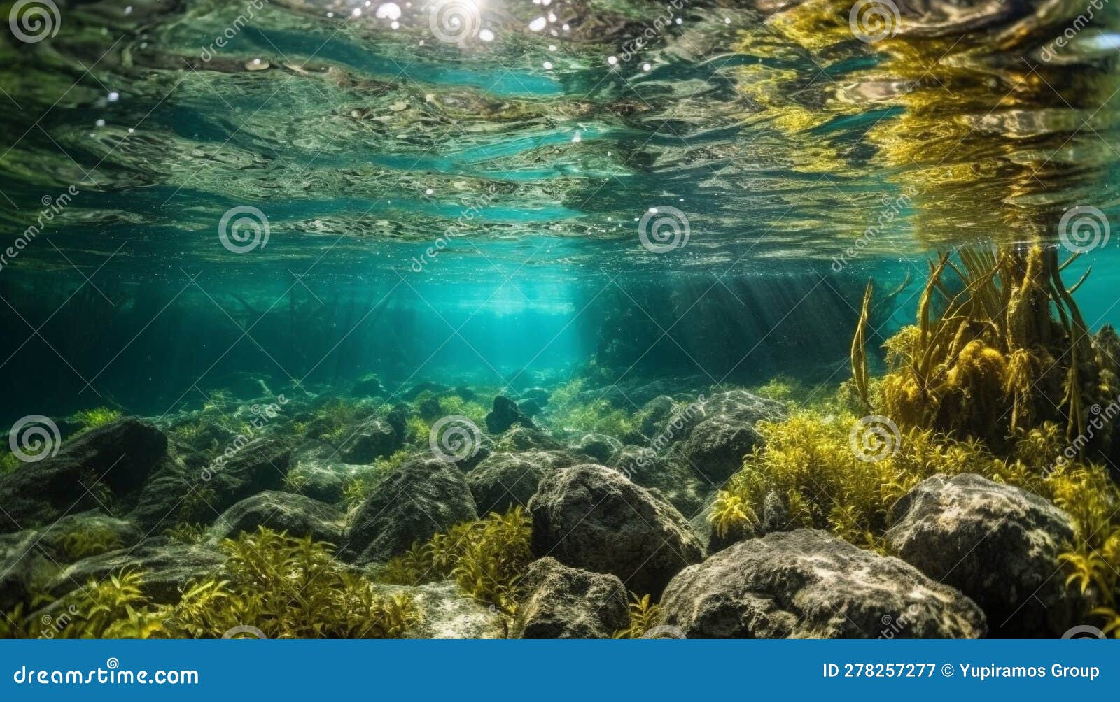 Multi Colored Fish Swim in Transparent Reef Waters Generated by AI ...