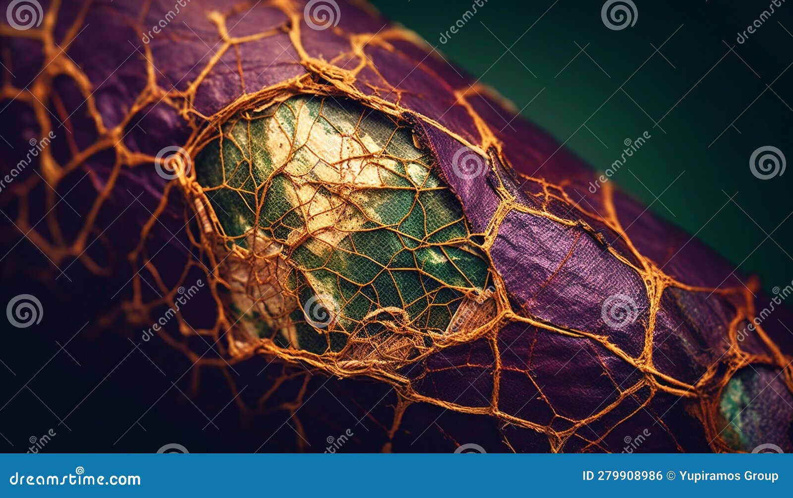 Multi Colored Fishing Net Catches Fresh Fish in Nature Backdrop ...