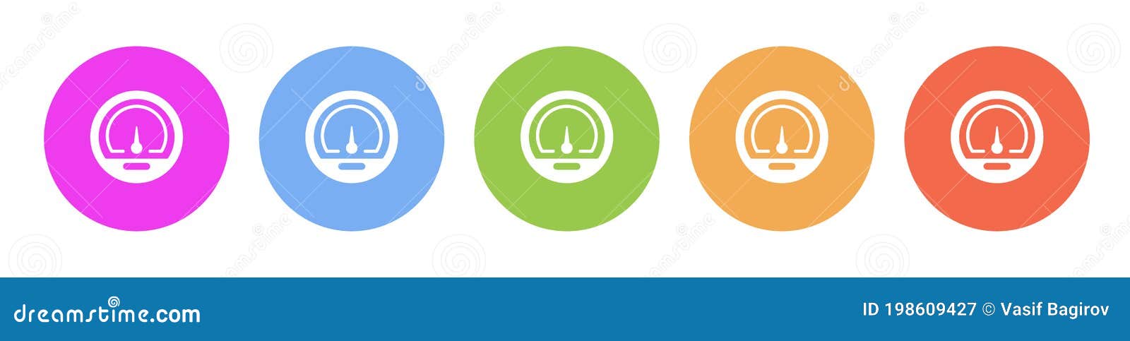 Dashboard UI Circle Infographic. Web Presentation Screen Data Graphs ...