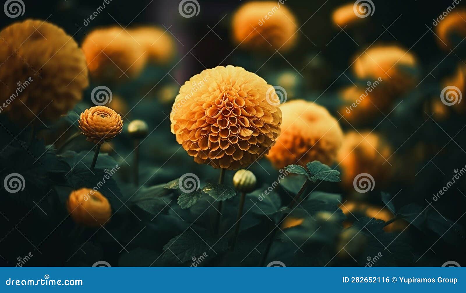 Multi Colored Flower Head Magnified for Science Research in Nature ...