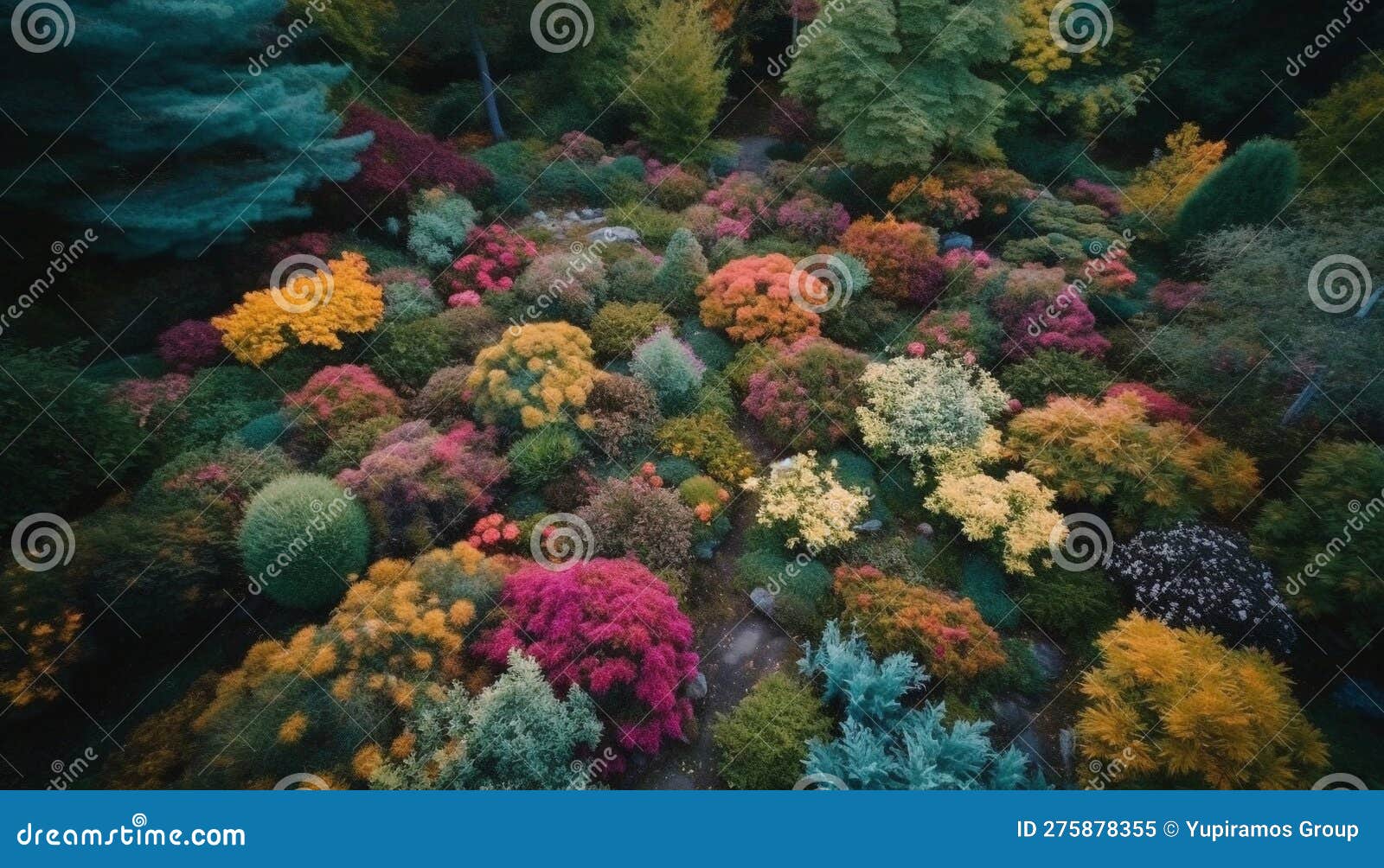 Multi Colored Flowers Bloom on Coral Reef Underwater Generated by AI ...