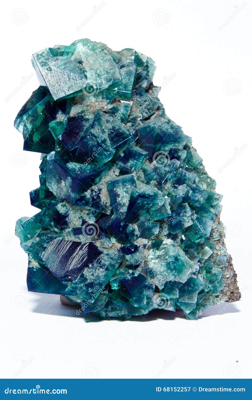 Multi Colored Fluorite Mineral Crystal Stock Image - Image of crystal ...