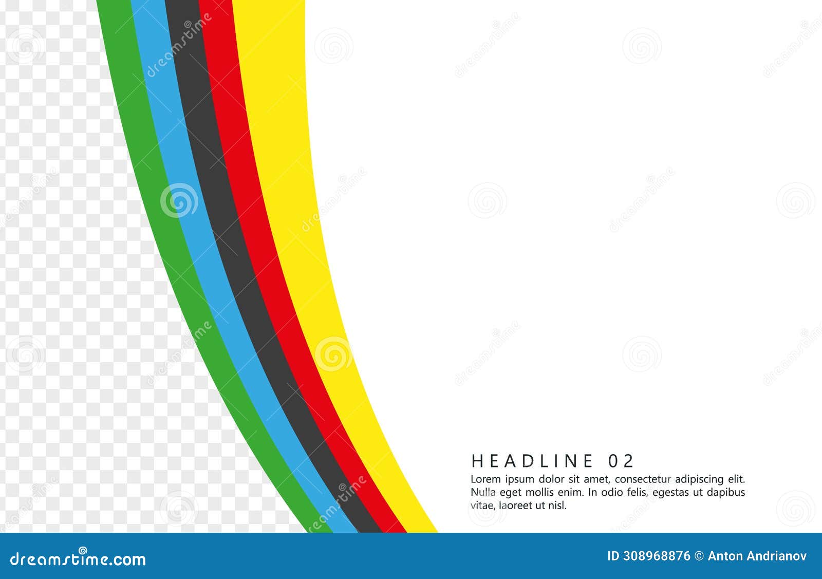 Multi-colored Frame, Template for Writing Text. Vector Graphics ...